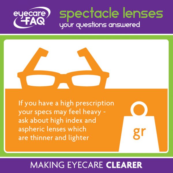Spectacle lenses your questions answered by eyecareFAQ
