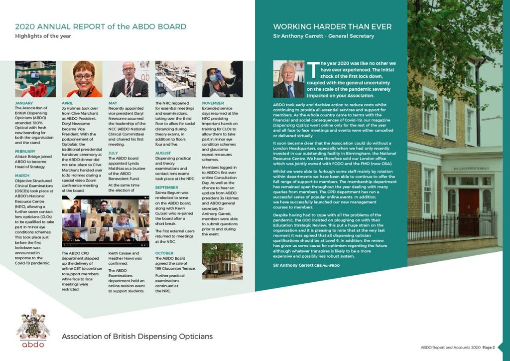 Annual report 2020 - ABDO