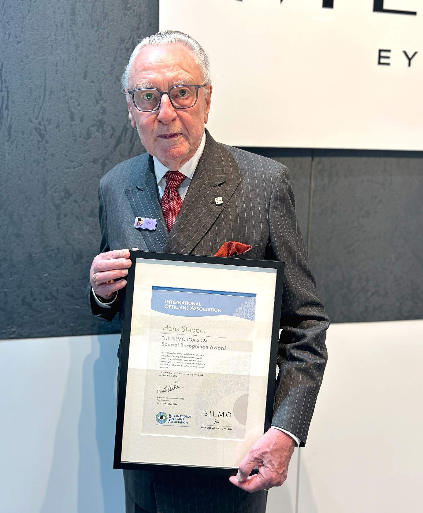 Special award for German Master Optician - ABDO